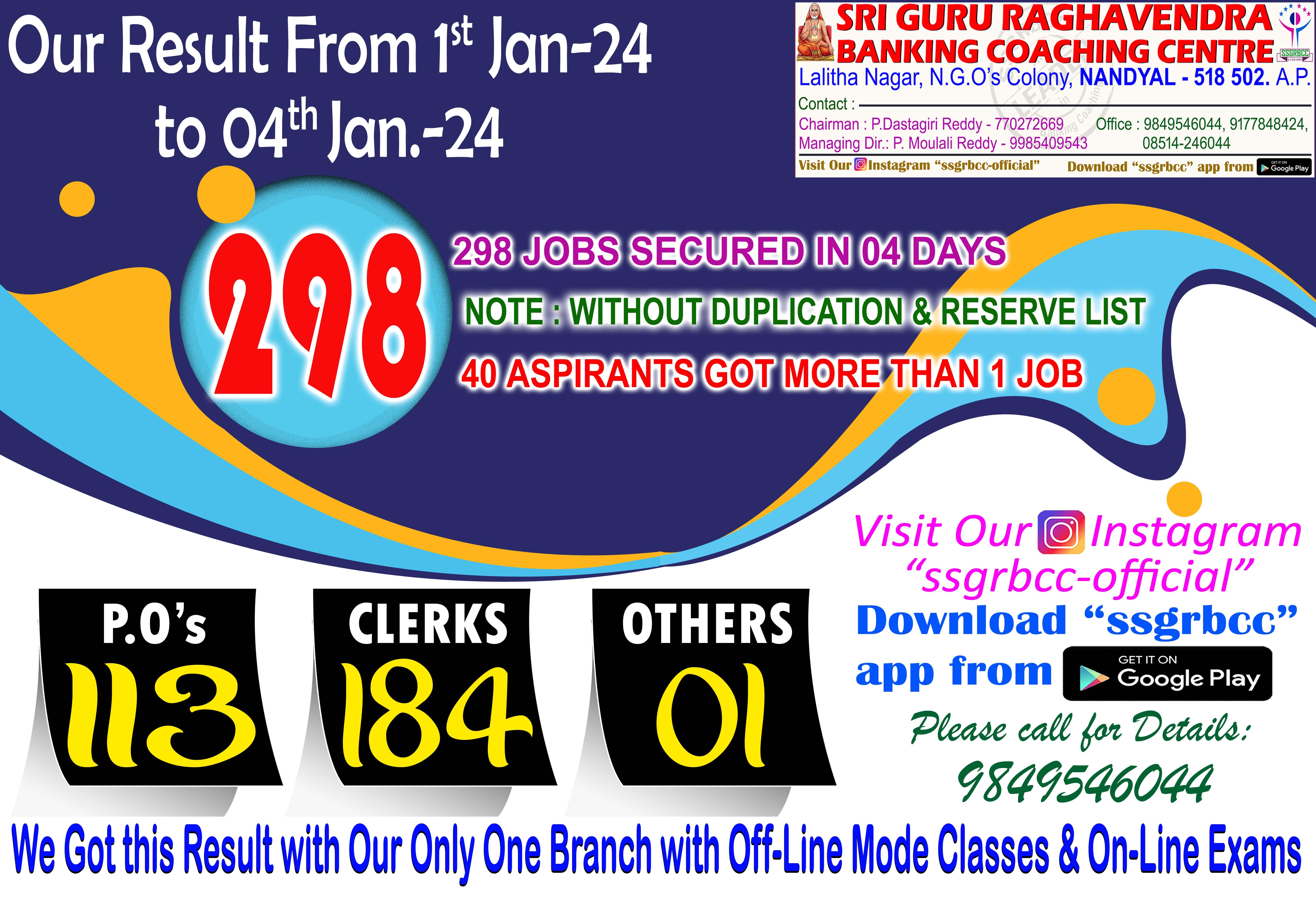 Best coaching institutes for bank exams| SSGRBCC| Nandyal